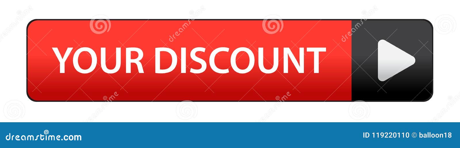 Your discount web button stock vector. Illustration of consumer - 119220110