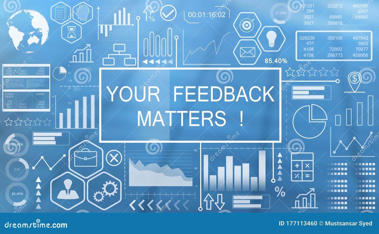 Your Feedback Matters, Animated Typography Stock Illustration ...