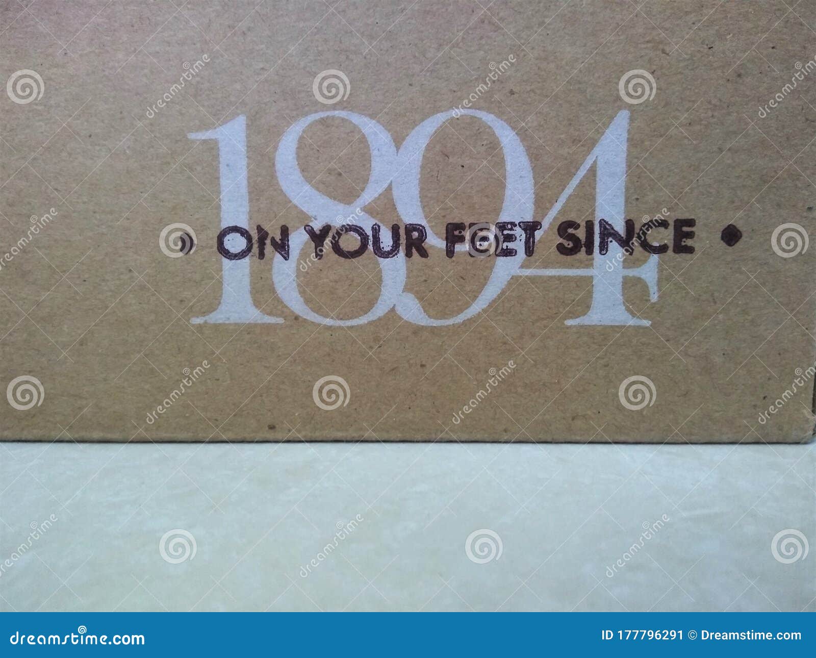 On Your Feet since 1894 stock image. Image of shoe, feet - 177796291