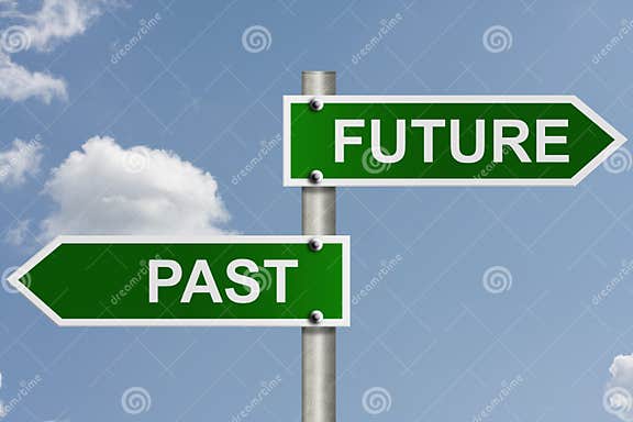 Your future and past stock image. Image of direction - 21434917