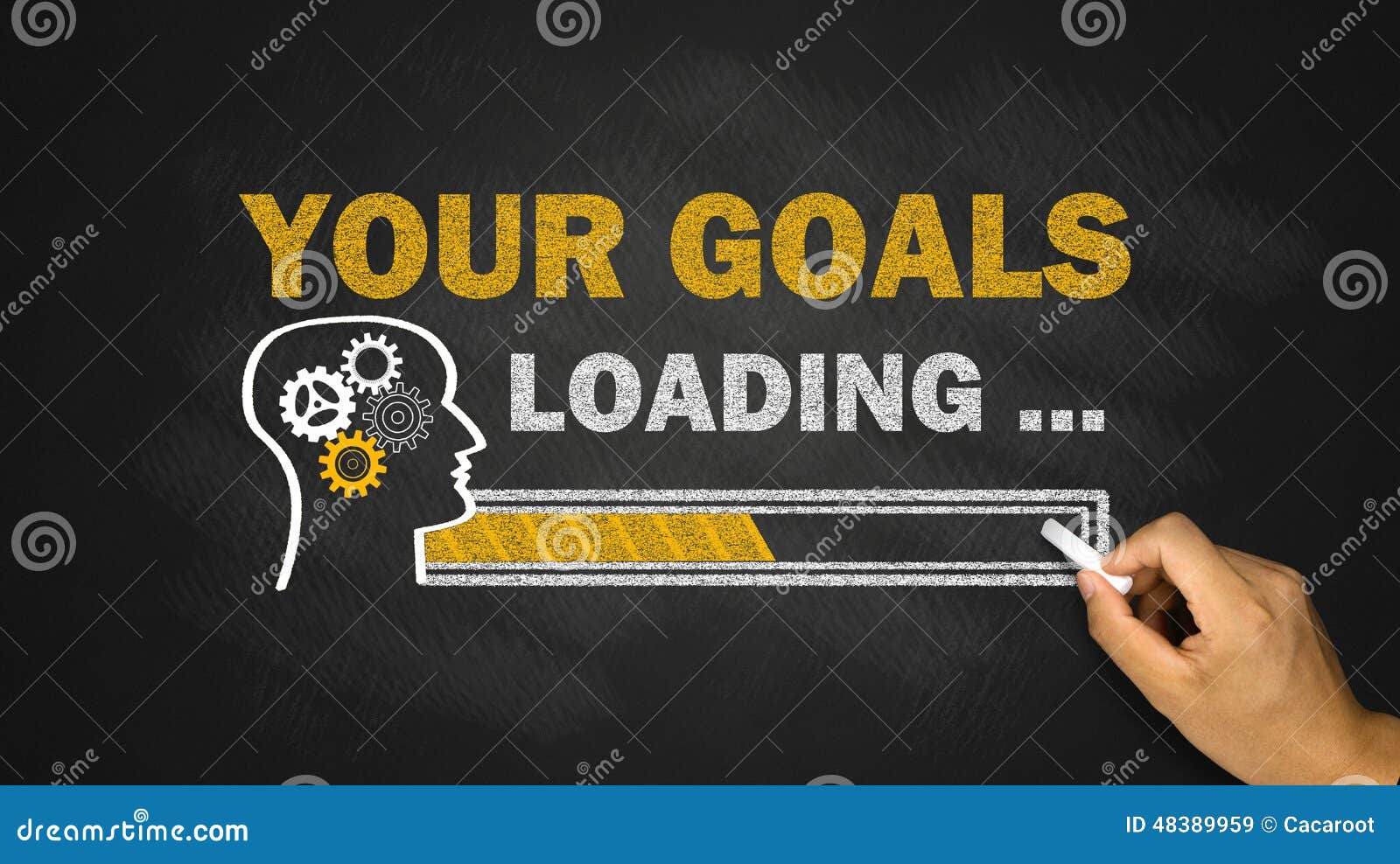 Your goals loading concept stock illustration. Illustration of success ...