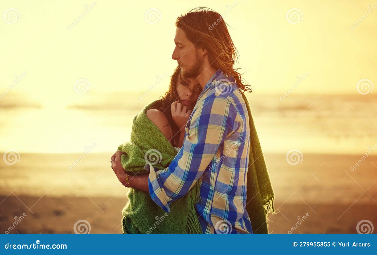 Your Hug Makes Everything Alright. an Affectionate Couple Standing on ...