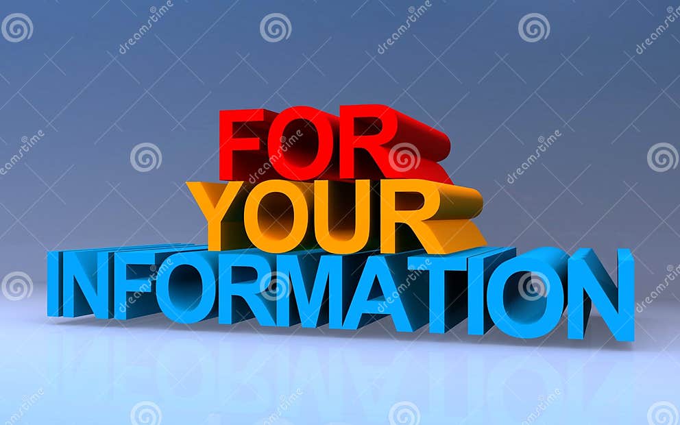 For Your Information on Blue Stock Illustration - Illustration of matter, message: 341437758
