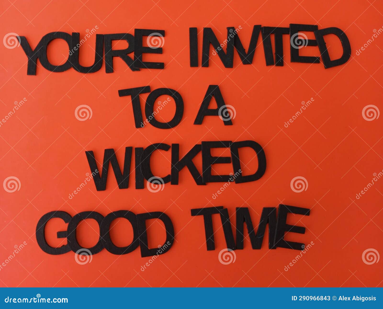 Your Invited To a Wicked Good Time Stock Image - Image of sign, party ...