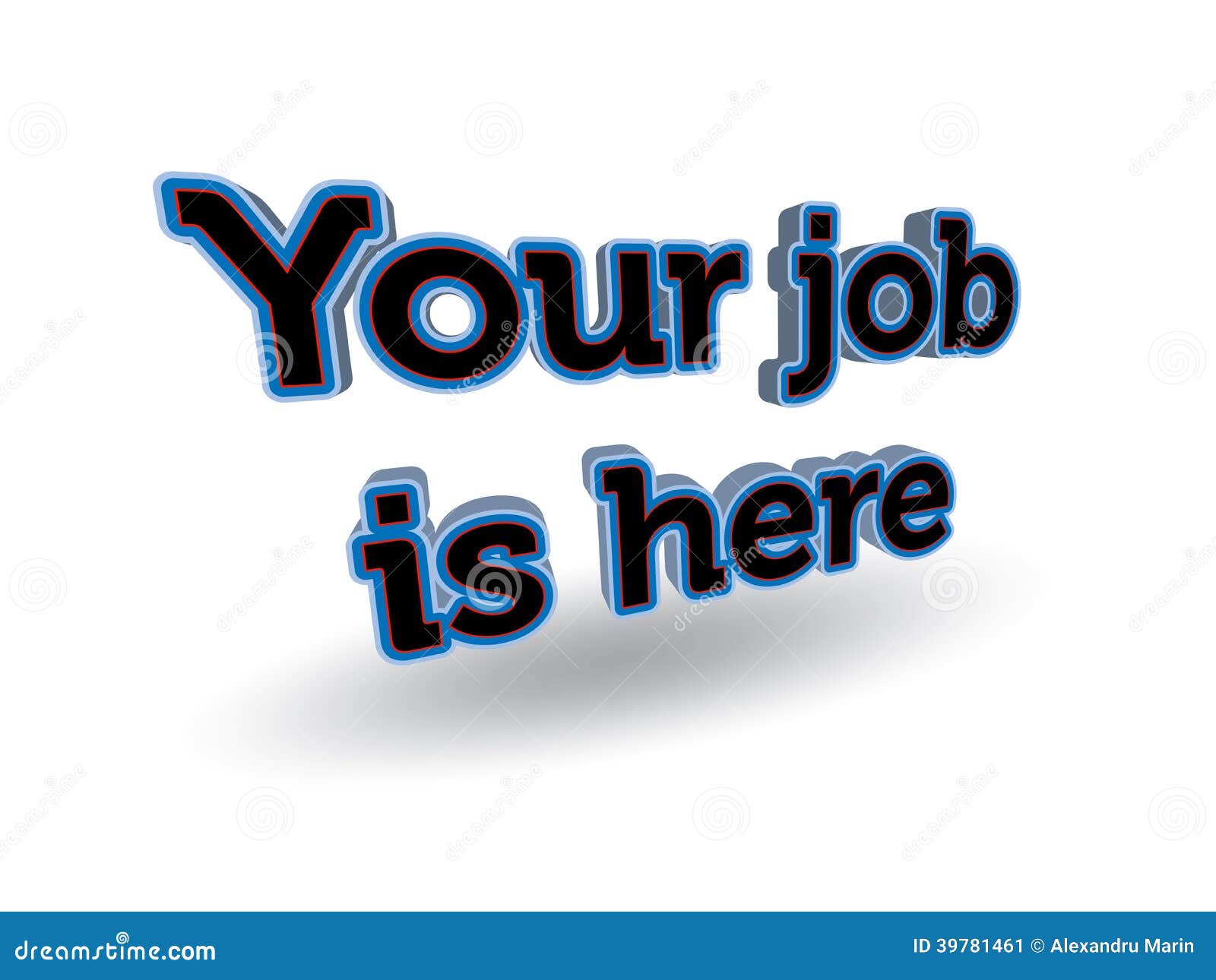 Your job is here sign stock vector. Illustration of symbol - 39781461