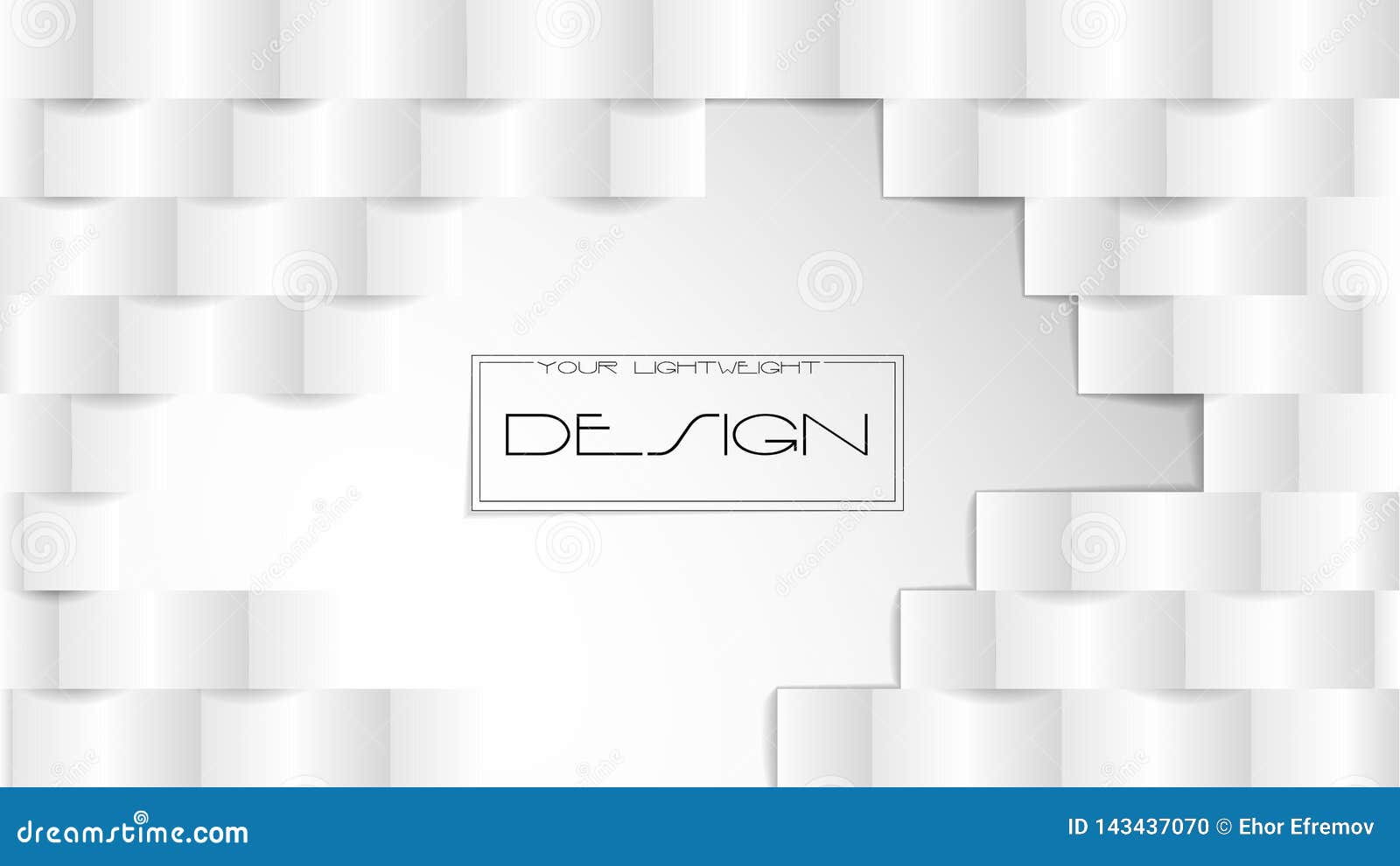 Your lightweight Design . stock vector. Illustration of business ...