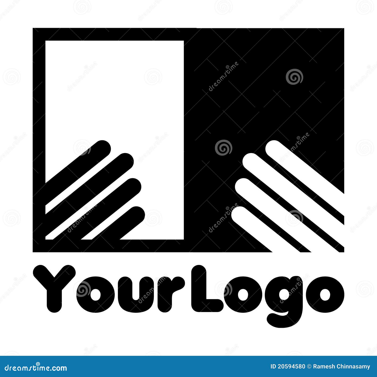Your logo stock vector. Illustration of empty, open, note - 20594580