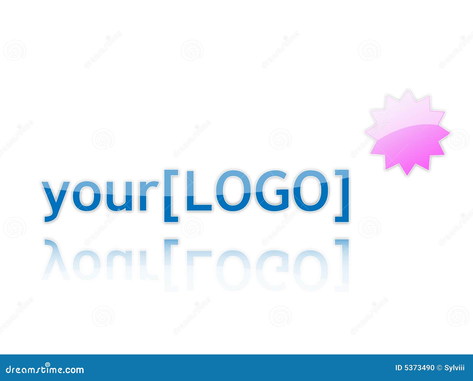 Your Logo stock vector. Illustration of blue, design, creative - 5373490