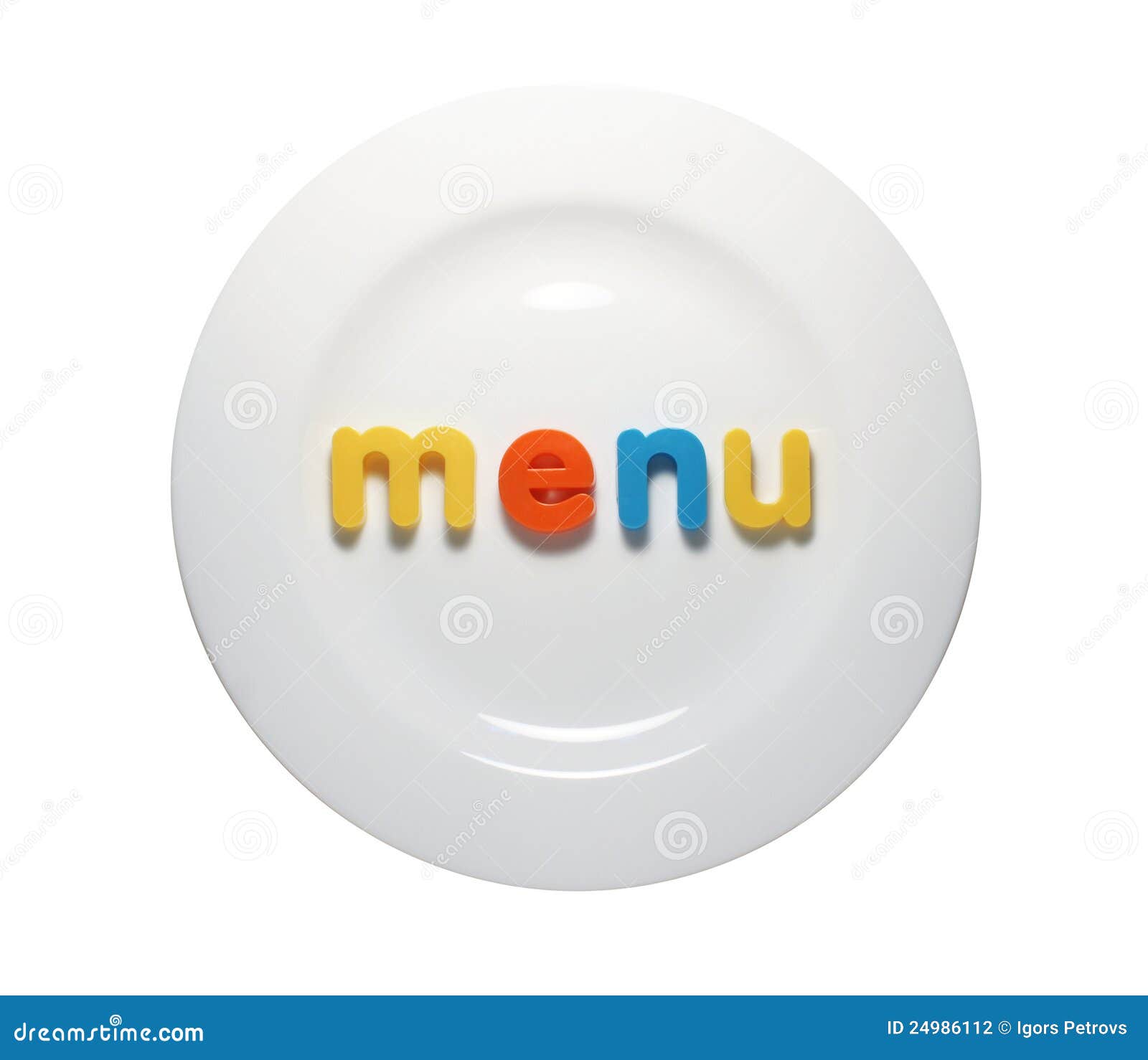 Your menu on the plate stock photo. Image of symbol, orange - 24986112