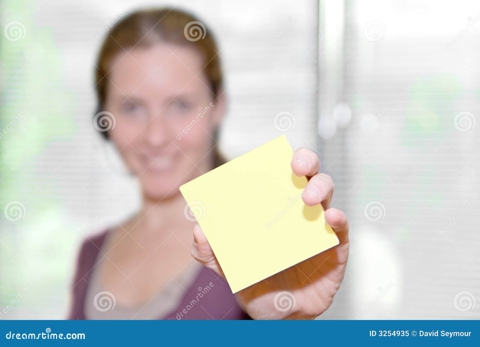 Your Message on a Sticky Note Stock Image - Image of receptionist ...