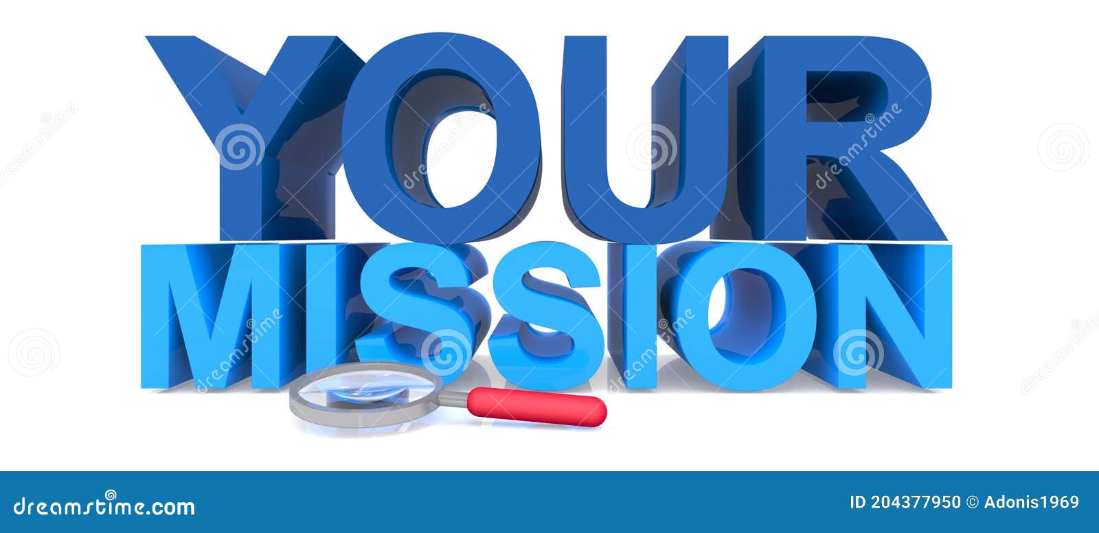 Your mission on white stock illustration. Illustration of leadership ...