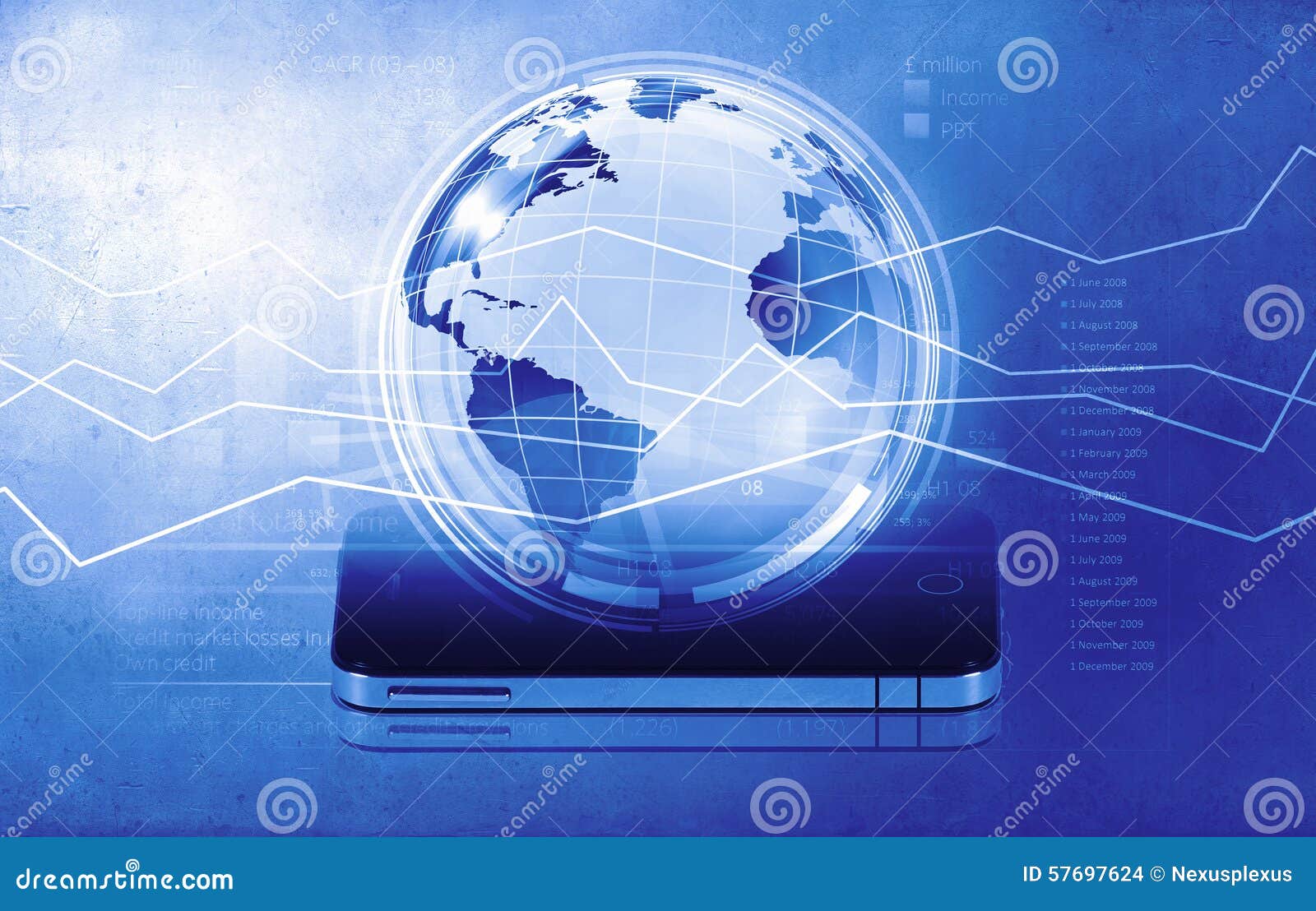 Your mobile connection stock illustration. Illustration of planet ...