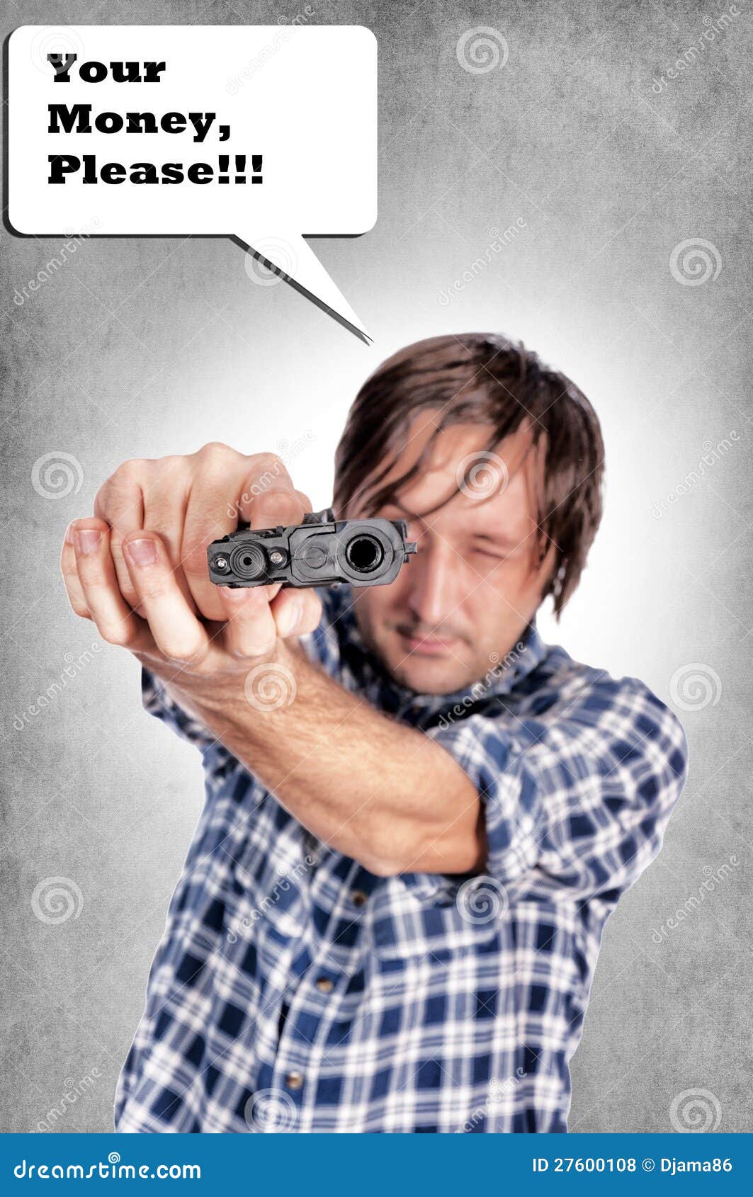 Your money please stock photo. Image of criminal, robber - 27600108