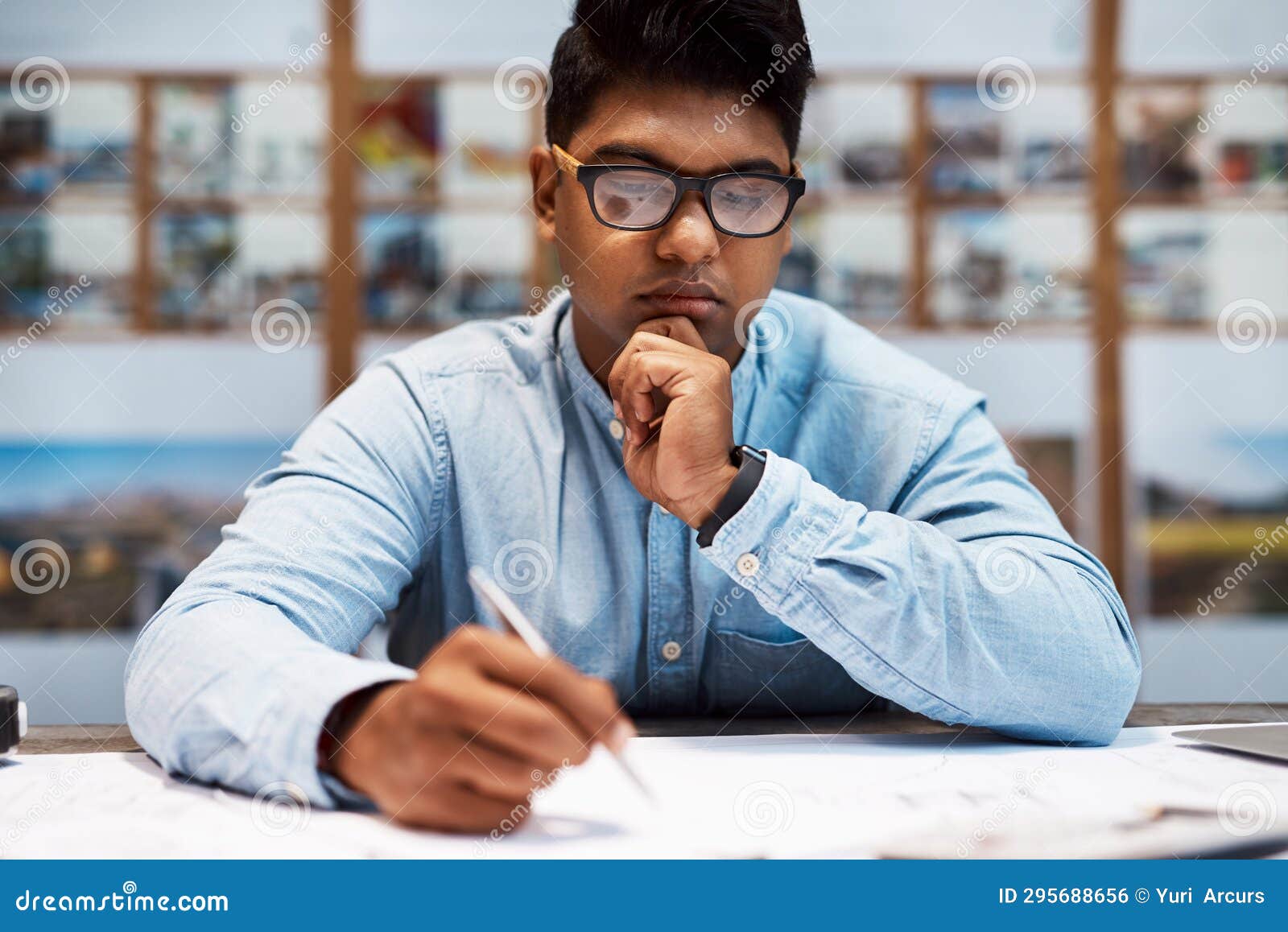 Your Next Home is Now in Development. a Young Architect Designing a ...