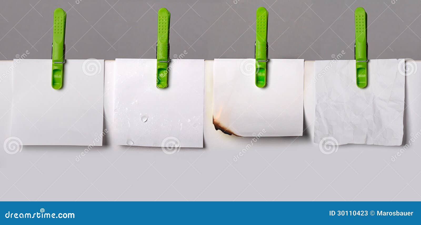 Set of Note Papers with Clothes Pegs Stock Image - Image of schedule ...