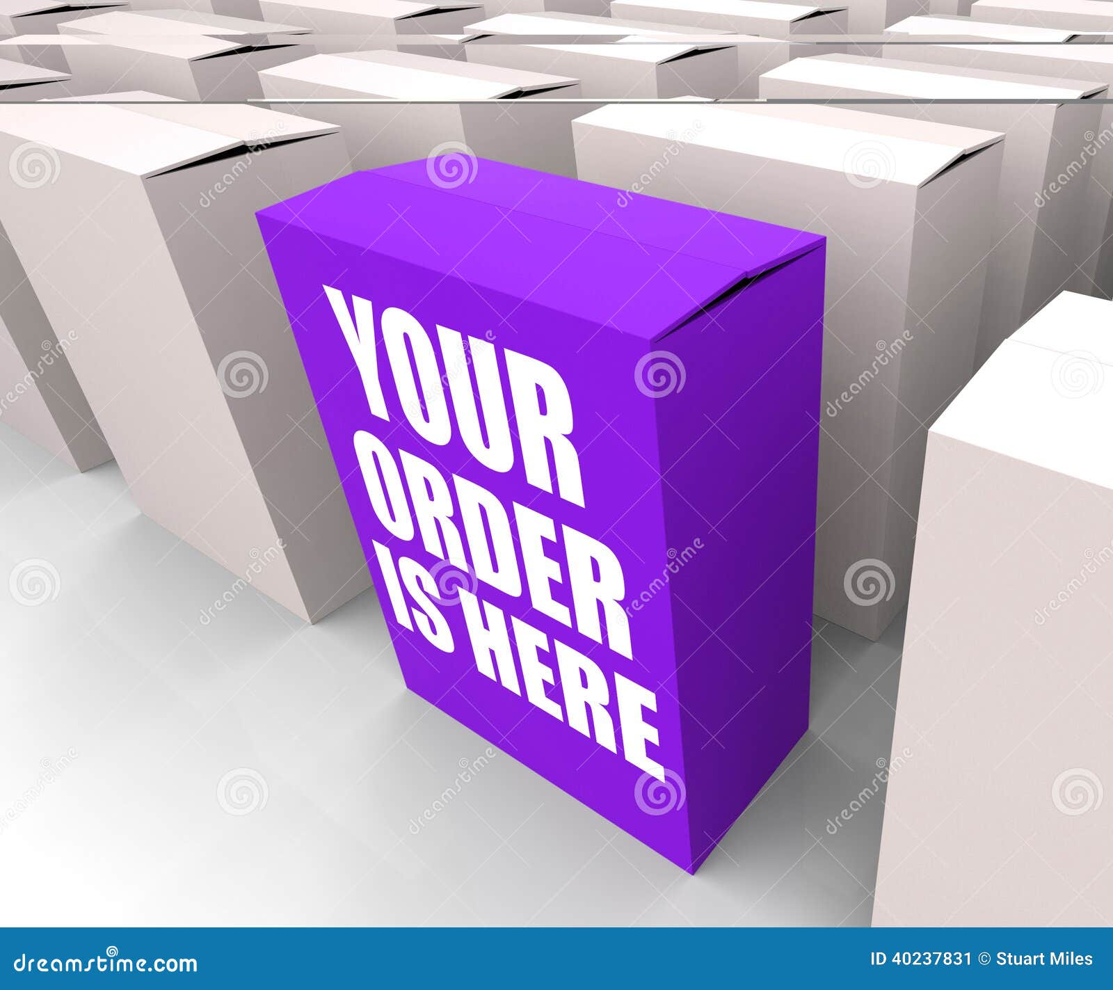 Your Order Is Here Box Package Arrived Royalty-Free Stock Image ...
