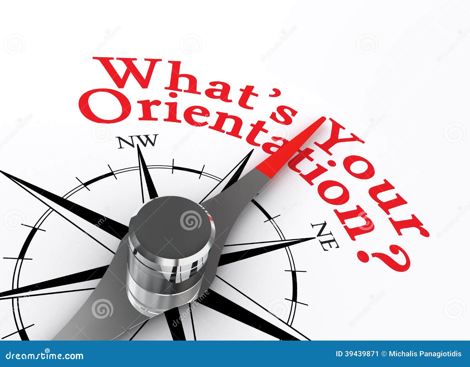 Your Orientation Conceptual Compass Stock Illustration - Illustration ...