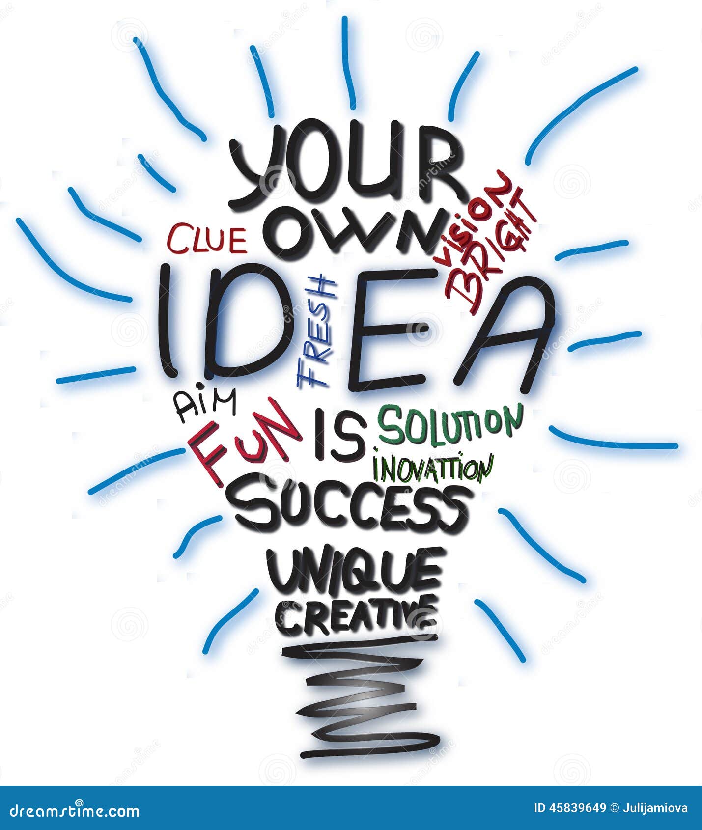 Brainstorm stock illustration. Illustration of creative - 45839649