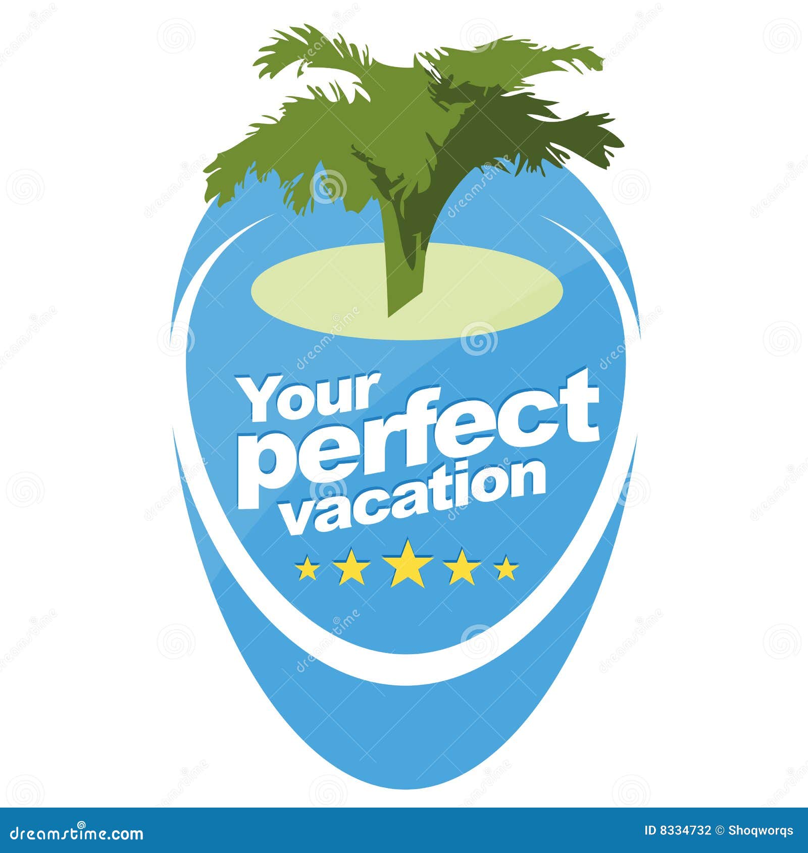 Your perfect vacation stock vector. Illustration of perfect - 8334732