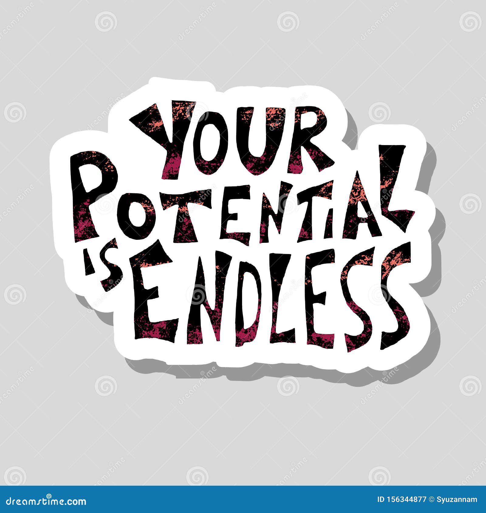 Your Potential is Endless Quote. Vector Text. Stock Vector ...