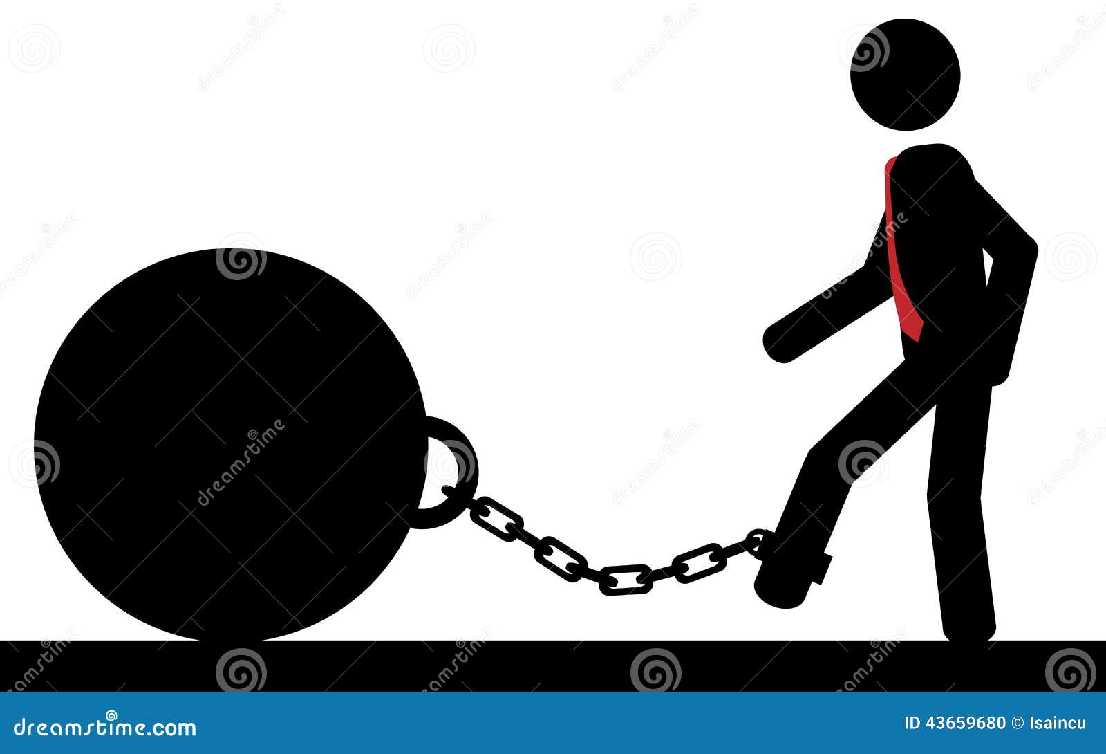 Restraint As A Problem That Makes Life Harder - Symbolized By A Person ...