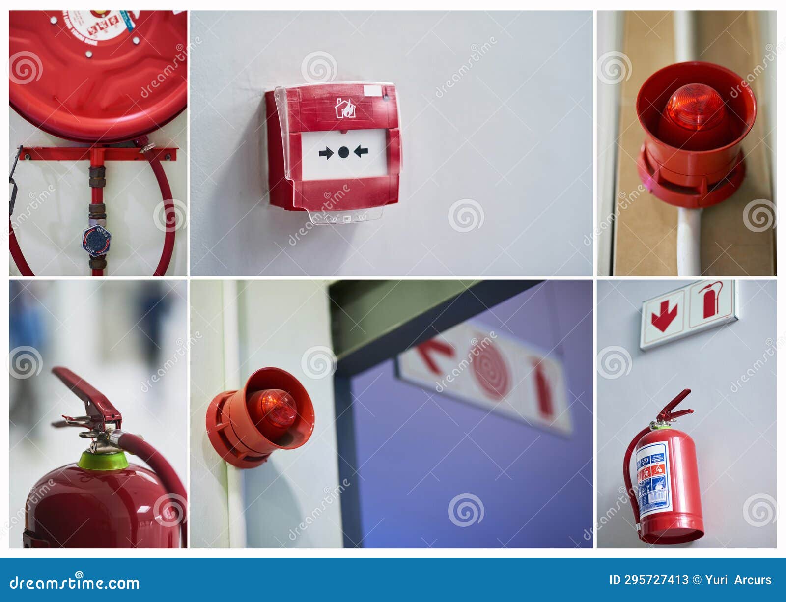 For Your Safety. Composite of Various Safety and Emergency Related ...