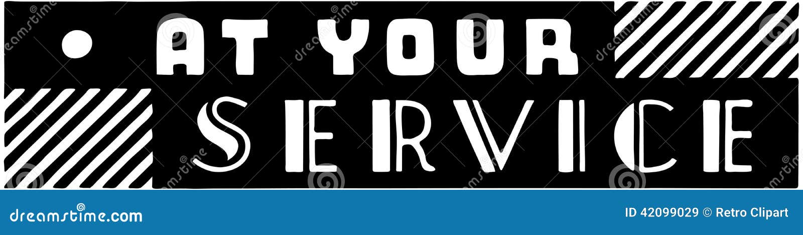 At Your Service stock vector. Illustration of nostalgia - 42099029