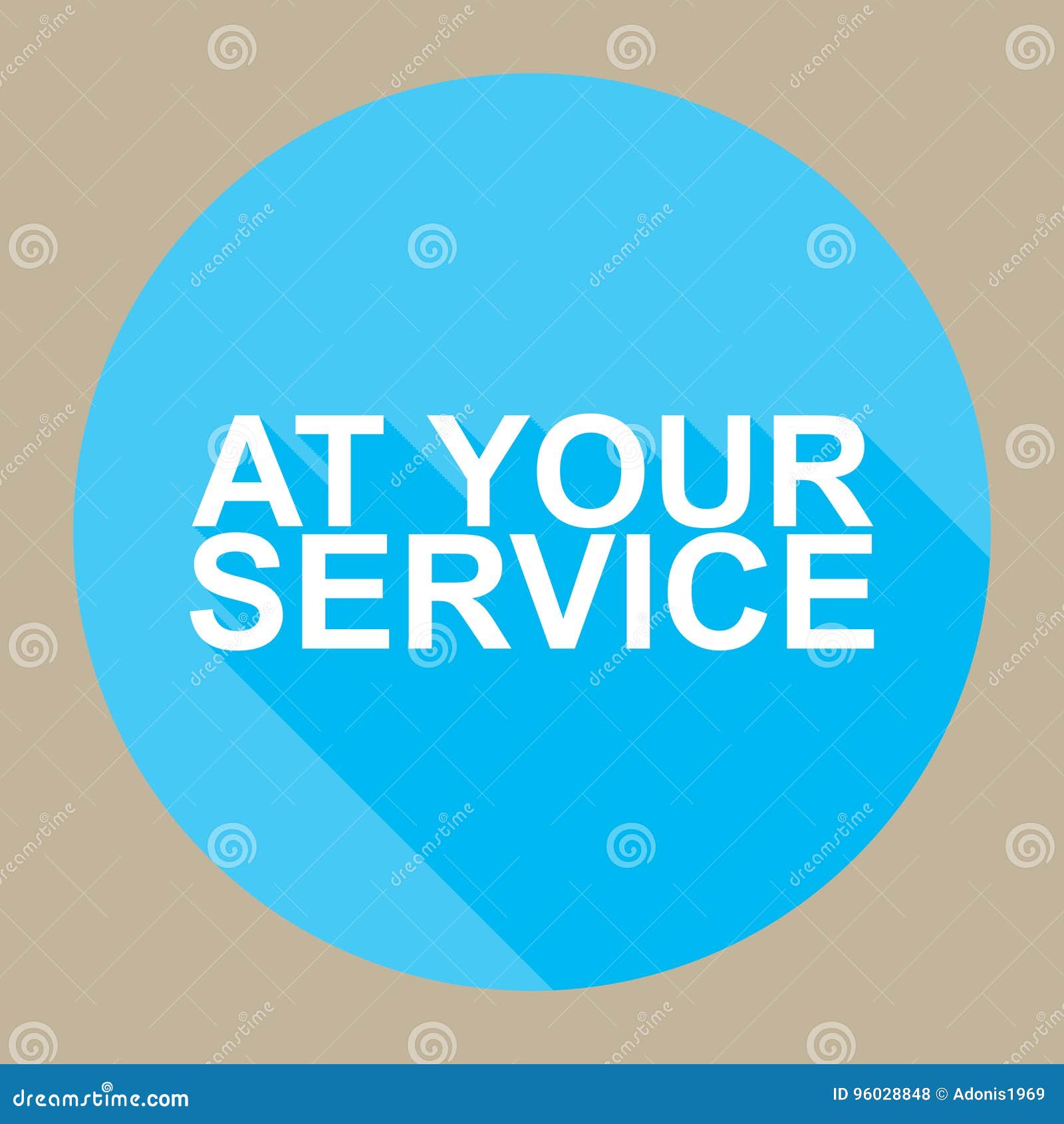 At your service stock vector. Illustration of conceptual - 96028848