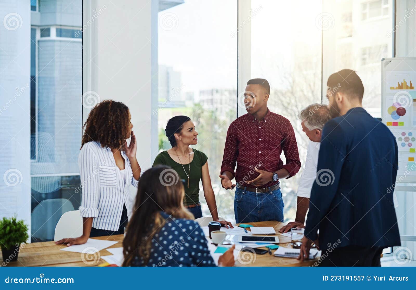 When Your Team Works, Your Ideas Will. a Group of Creative Employees ...