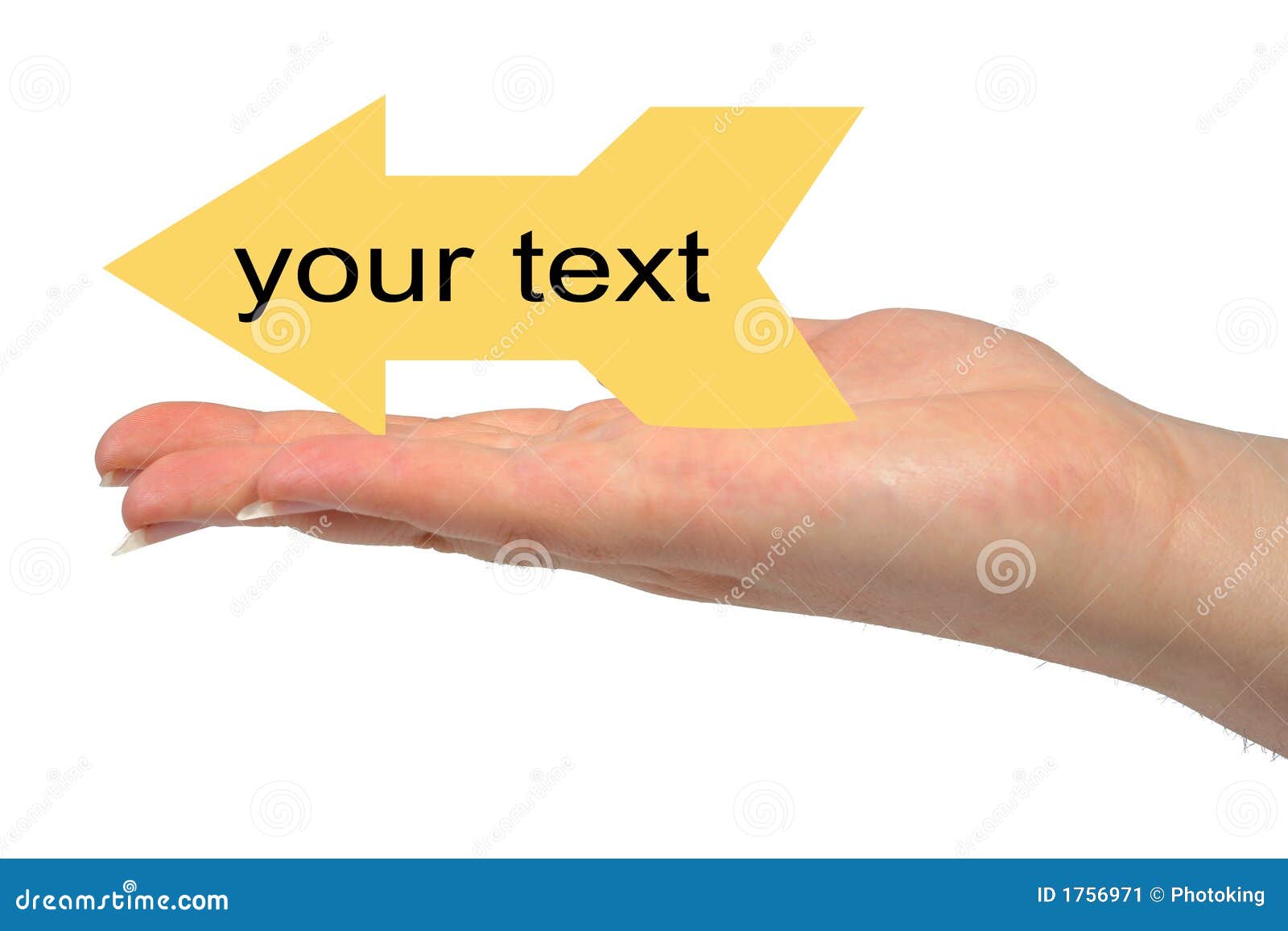 YOUR TEXT stock illustration. Illustration of sign, outside - 1756971