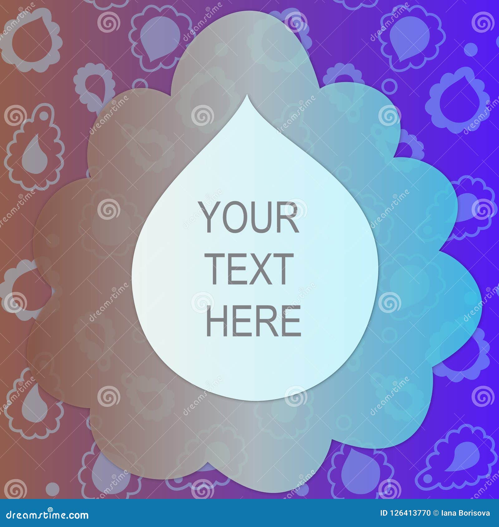 Your Text Here. Form for the Text. Vector. Stock Illustration ...