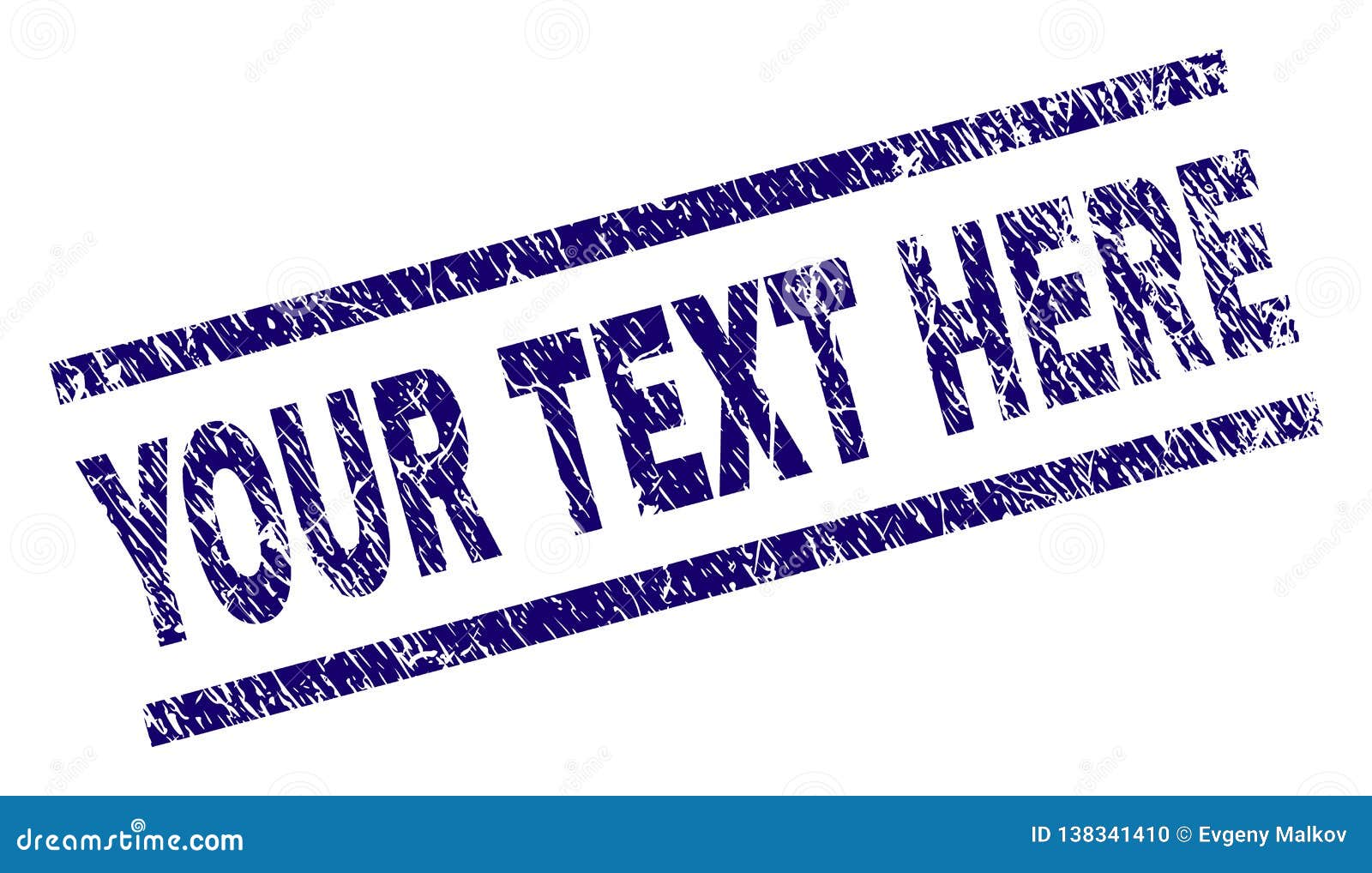 Scratched Textured YOUR TEXT HERE Stamp Seal Stock Vector ...