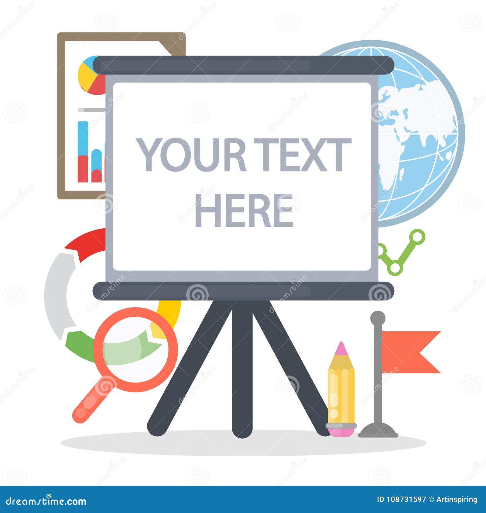 Your text here. stock vector. Illustration of design - 108731597