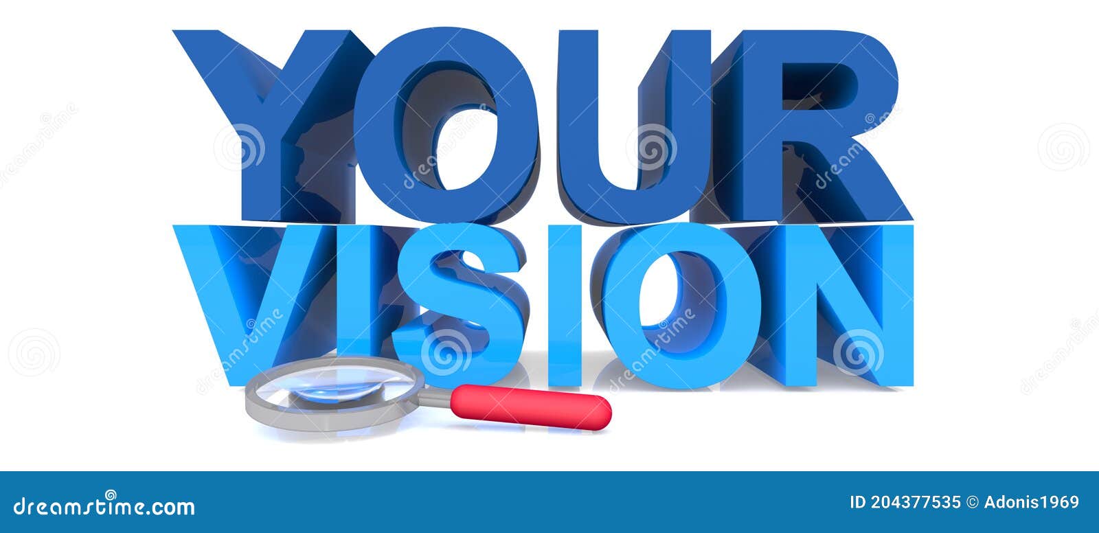 Your Vision Helps Achieve Success - Pictured As Word Your Vision On A ...
