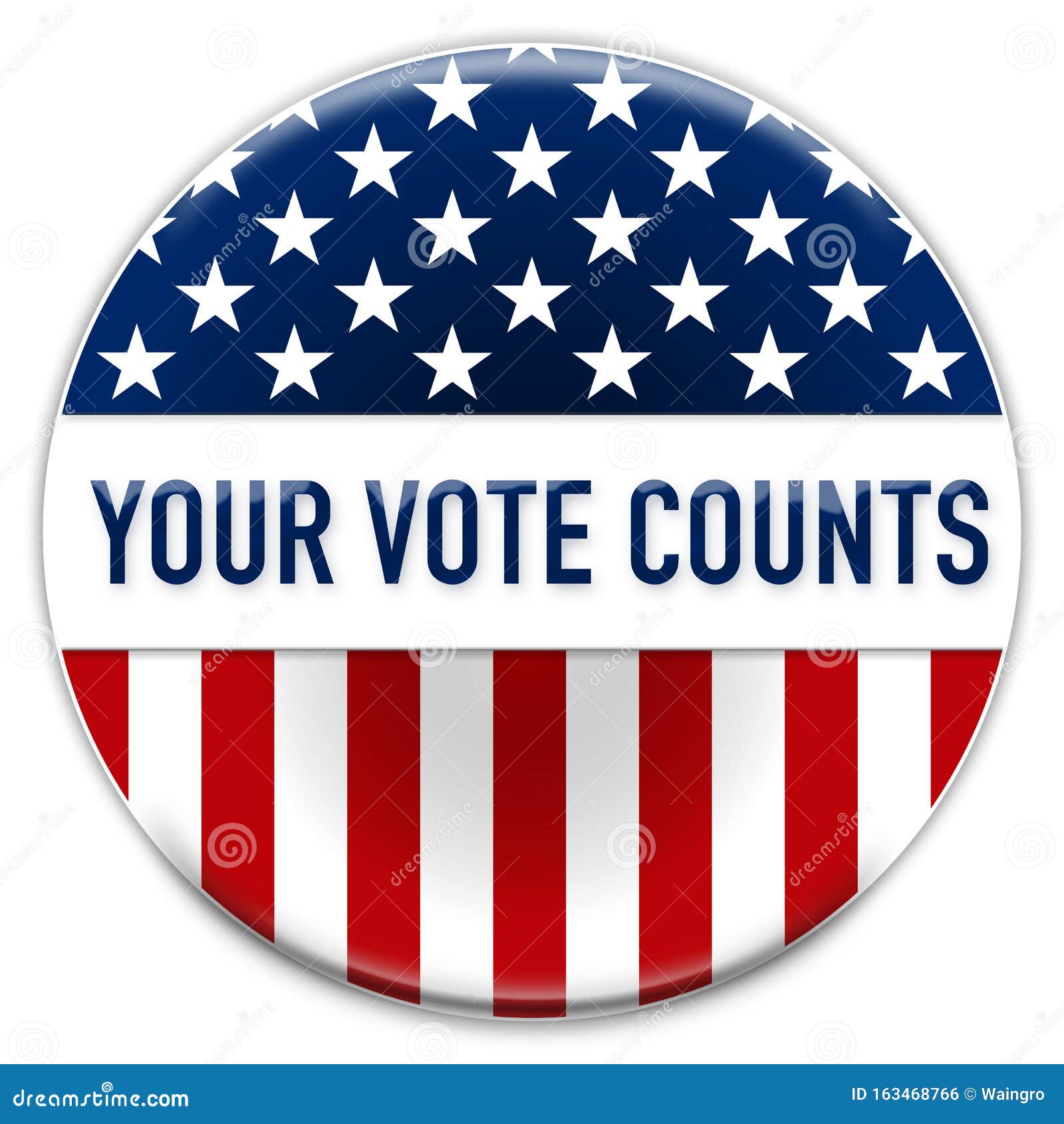 Your Vote Counts - Badge Button Concept Stock Illustration ...