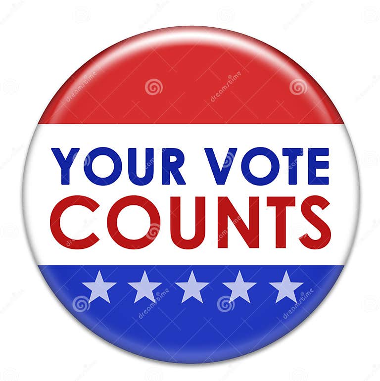Your vote counts stock illustration. Illustration of domacracy - 61294030