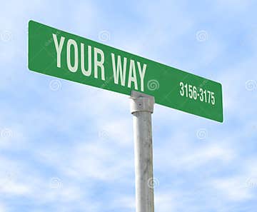 Your Way stock photo. Image of information, destination - 691322