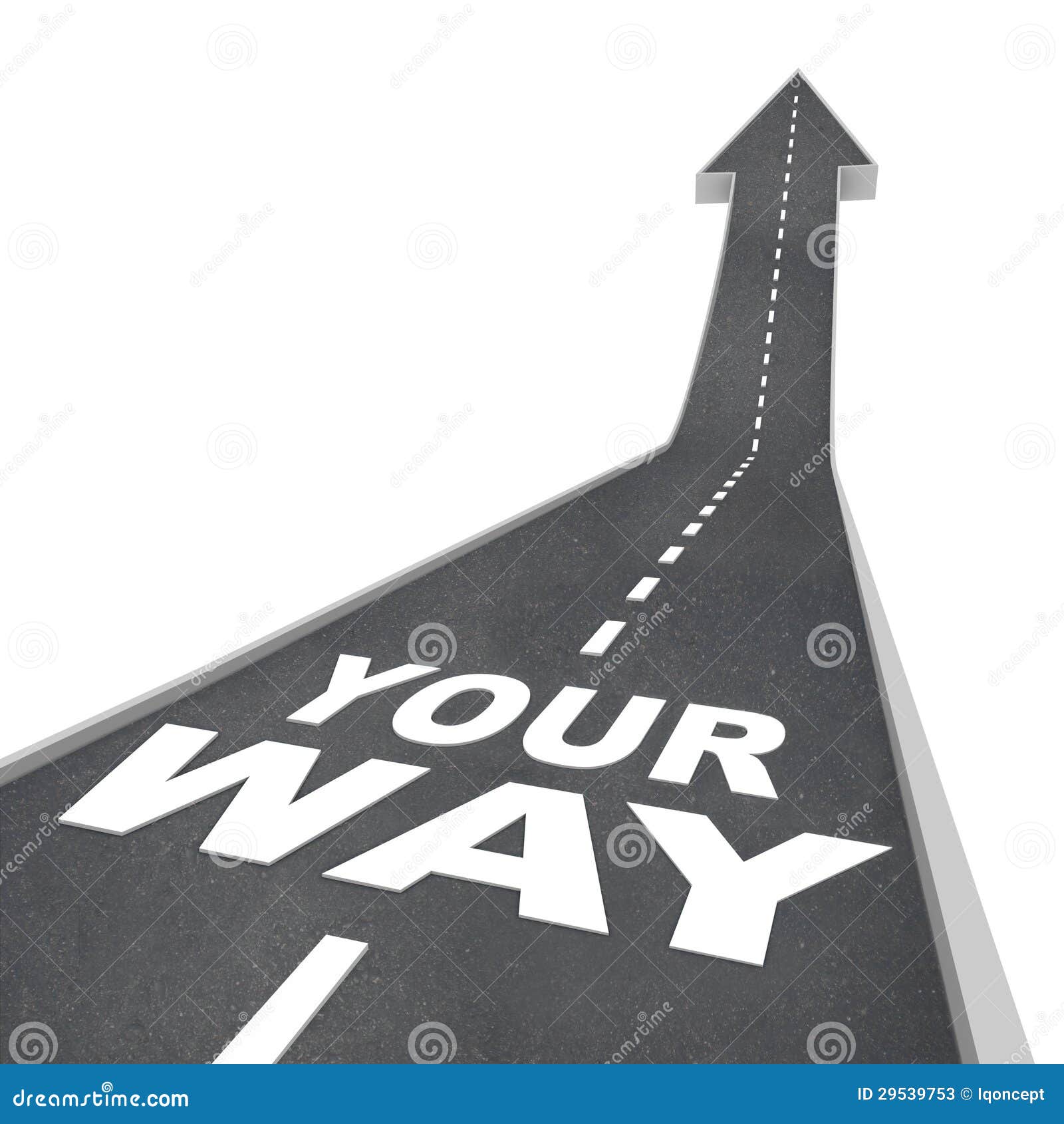 Your Way Road Arrow Direction Moving Forward Stock Illustration ...