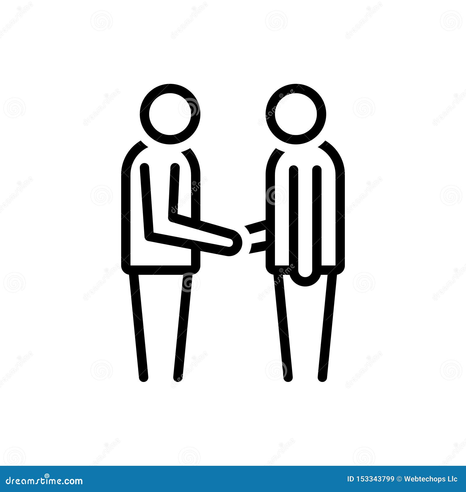 Black Line Icon for Your Welcome, Your and Welcome Stock Illustration ...