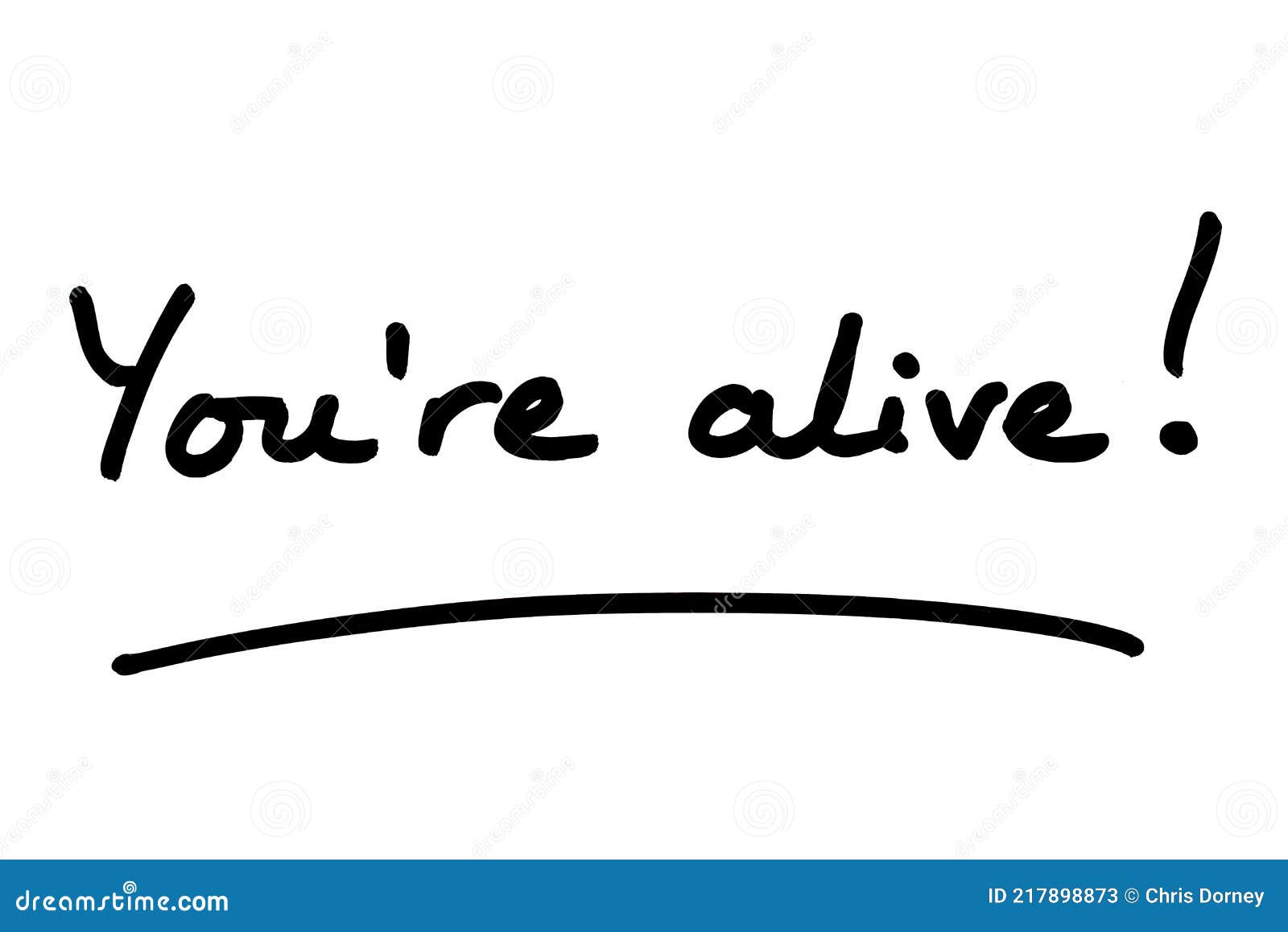 Youre alive stock illustration. Illustration of header - 217898873