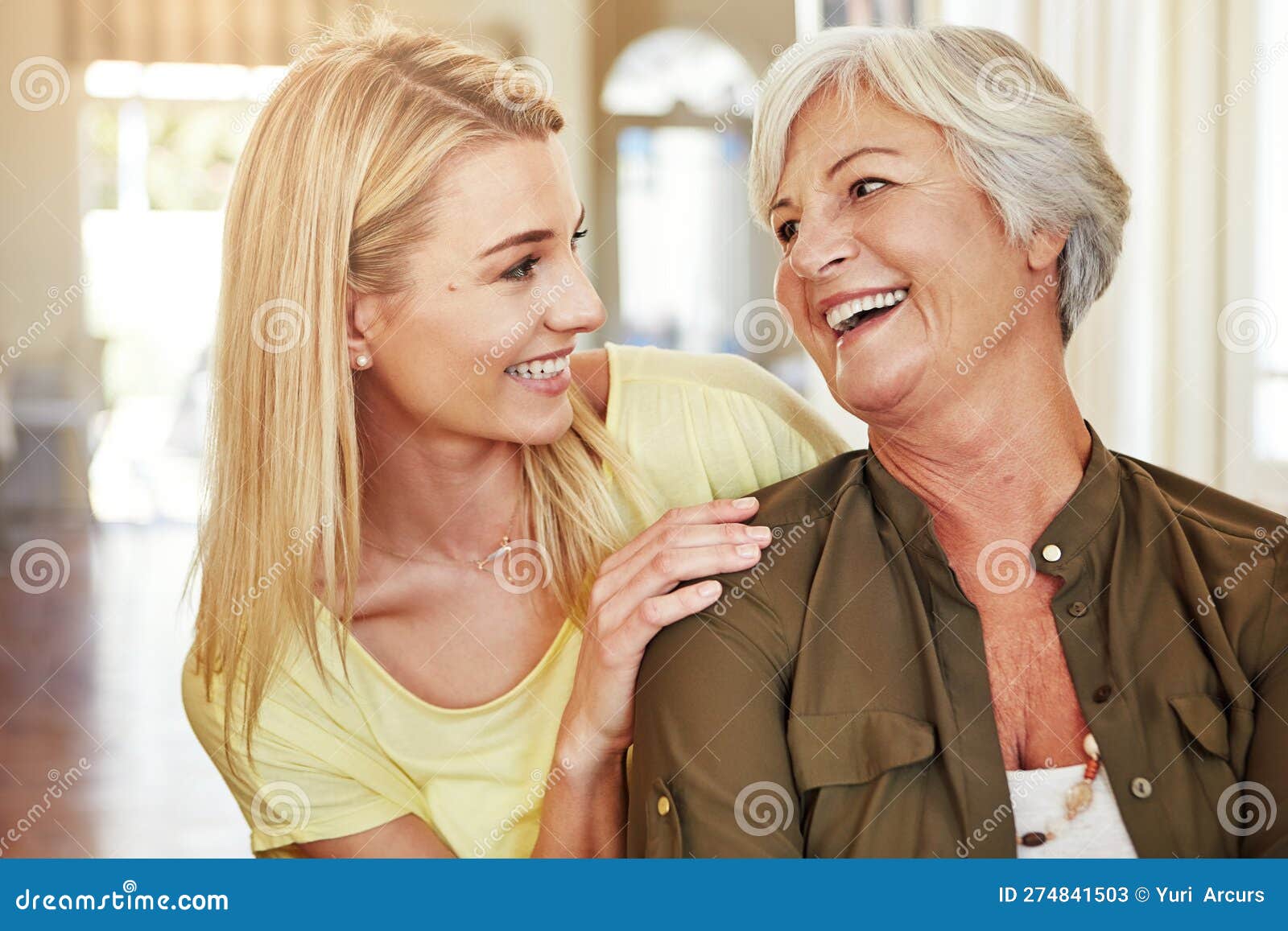Youre The Greatest Mum A Senior Woman And Her Adult Daughter At Home