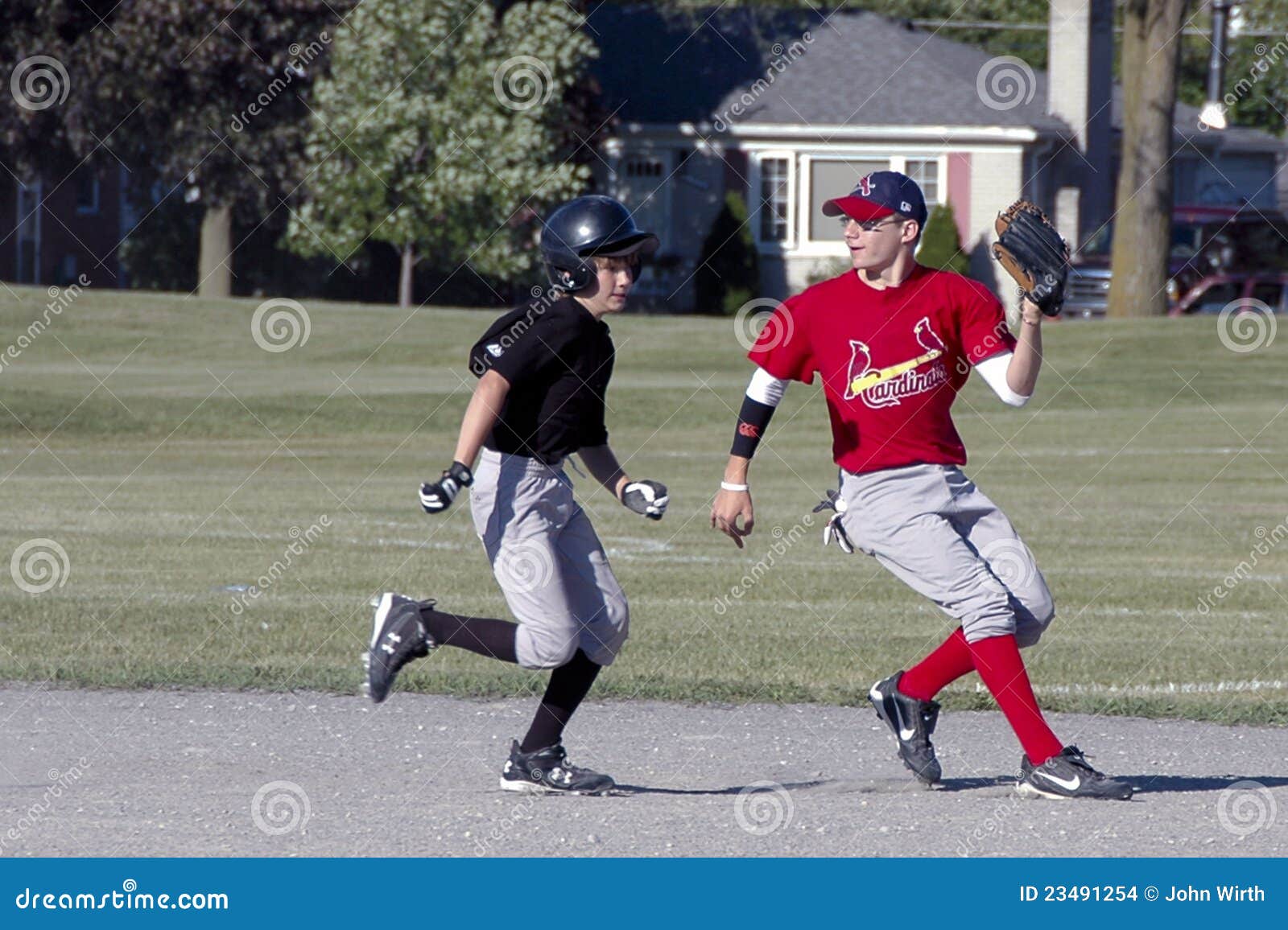 Youth Baseball Action editorial stock image. Image of sport - 23491254