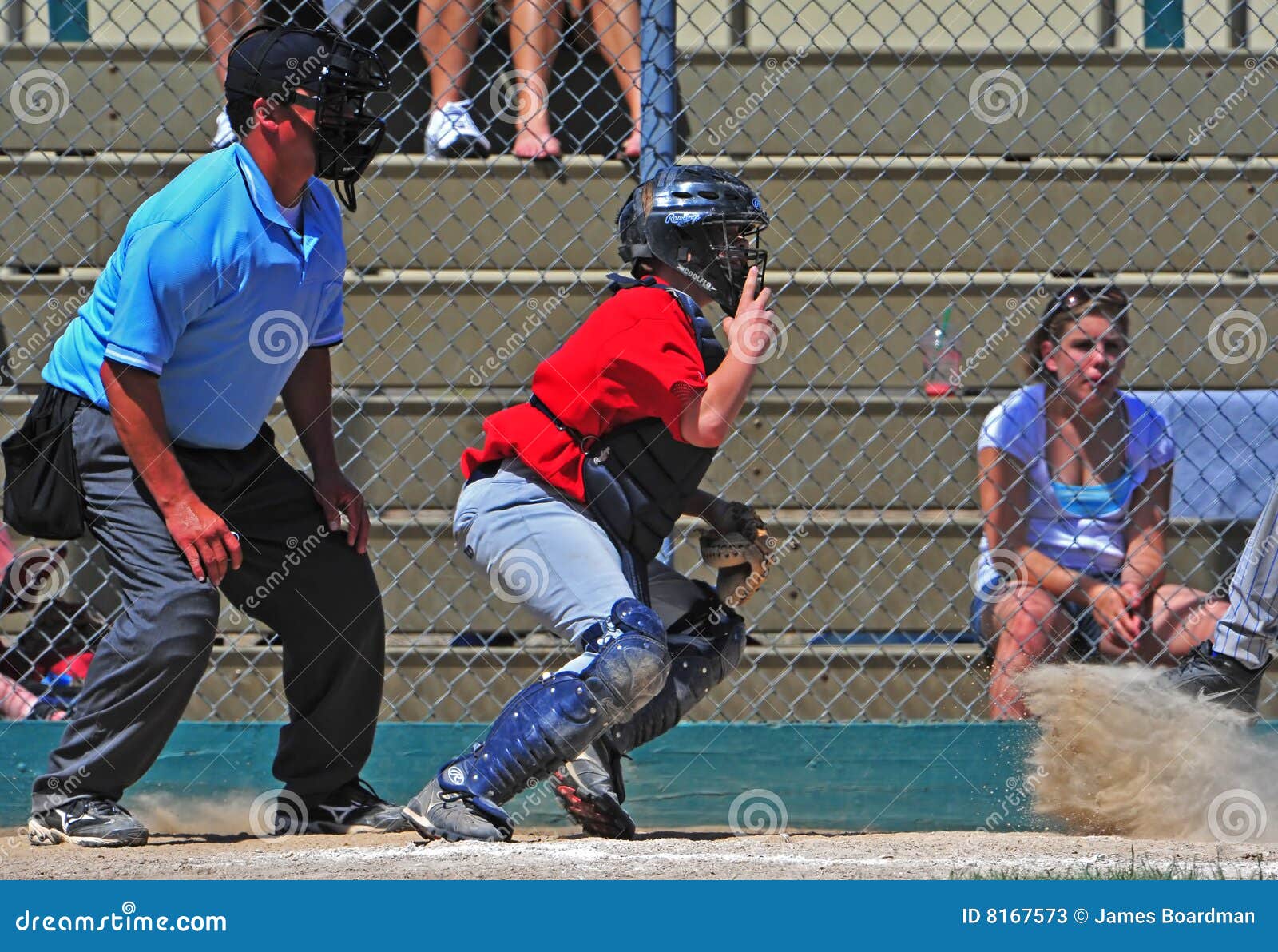 Baseball Slide Action Shot Close Up With Ball Player On Field. Royalty ...
