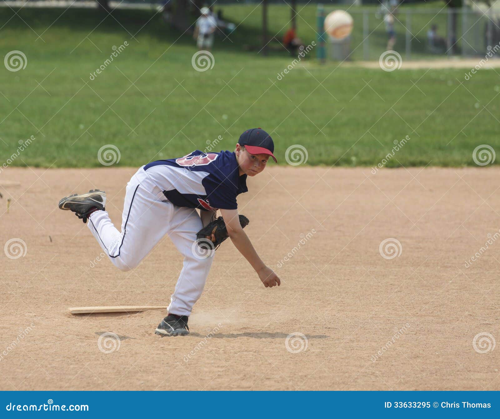 Youth Baseball Pitcher with Clipping Path Stock Image - Image of ...