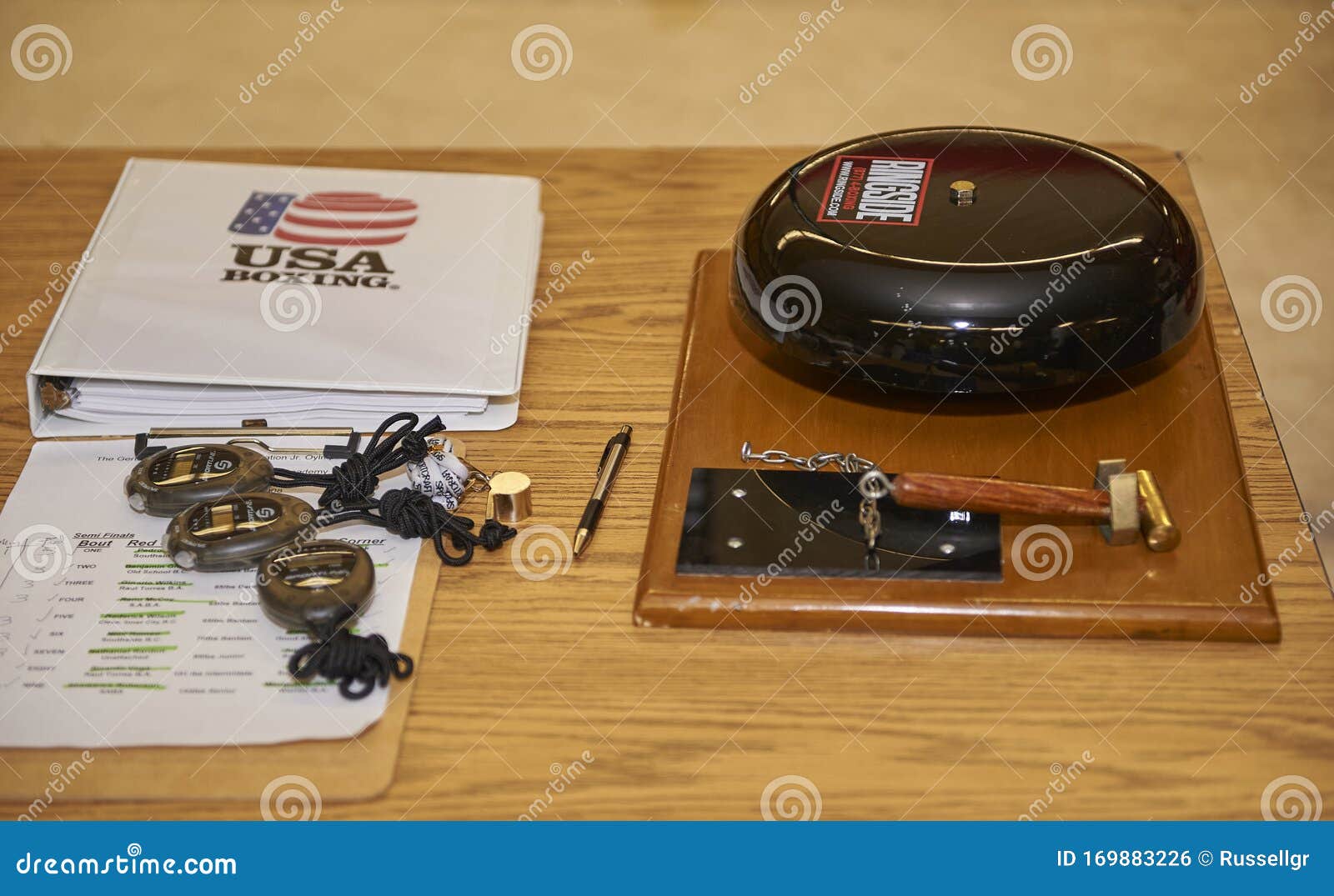 Youth Boxing Bell Timer Table Editorial Photo - Image of chiming ...
