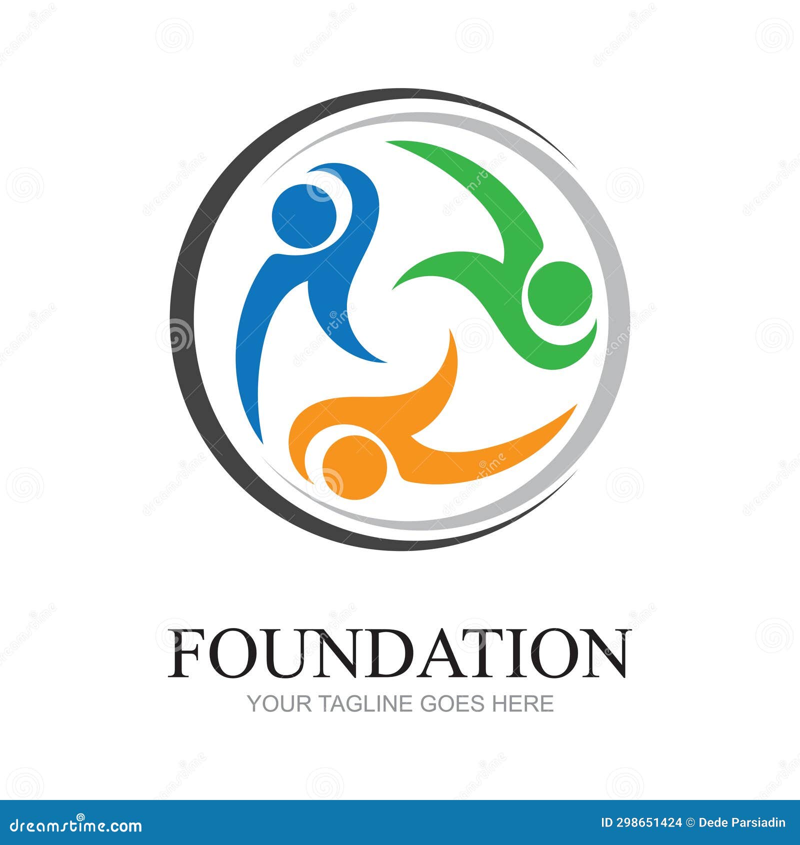 Youth Foundation Logo Creative People Education Logo Concept Stock ...