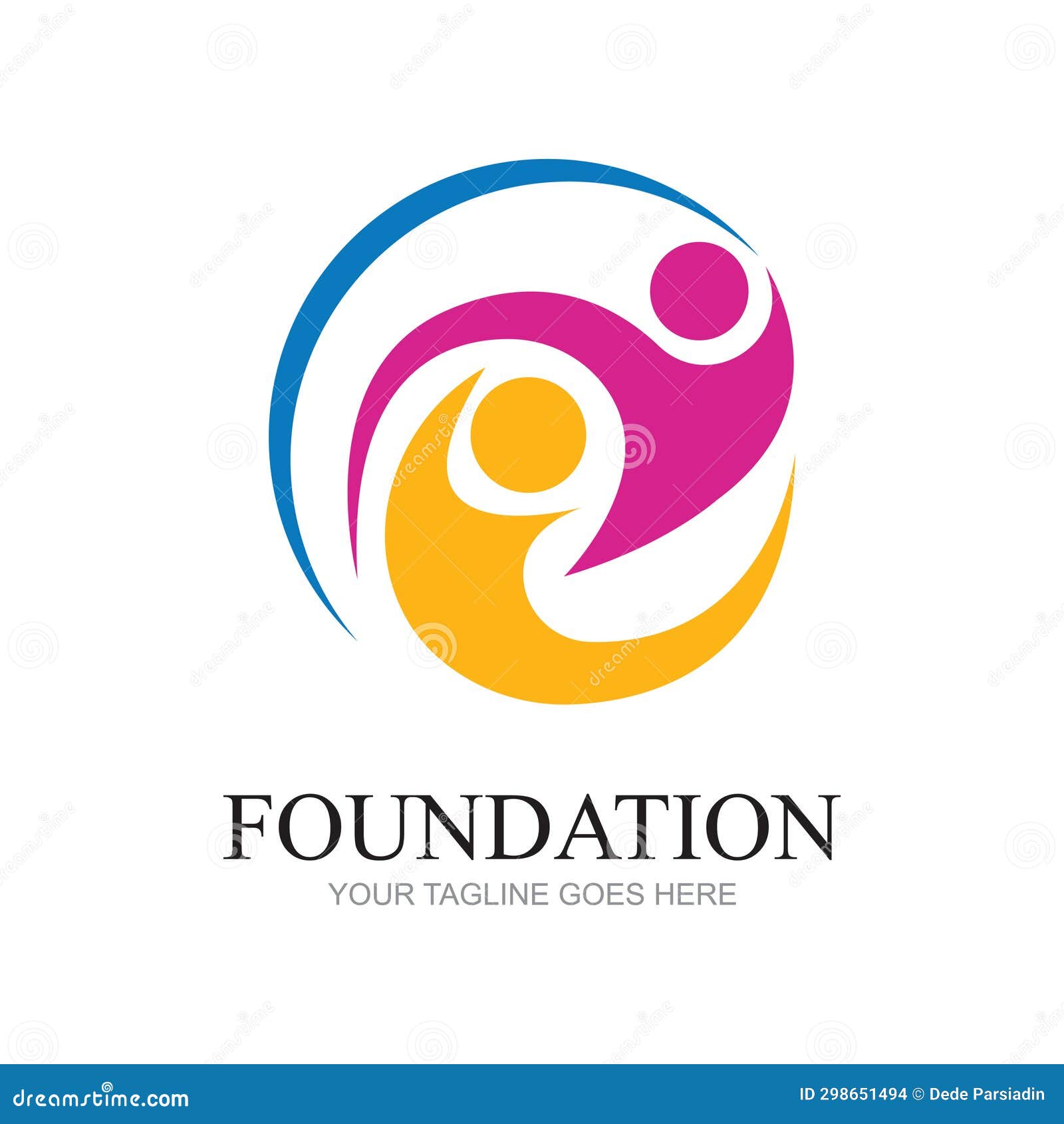 Youth Foundation Logo Creative People Education Logo Concept Stock ...
