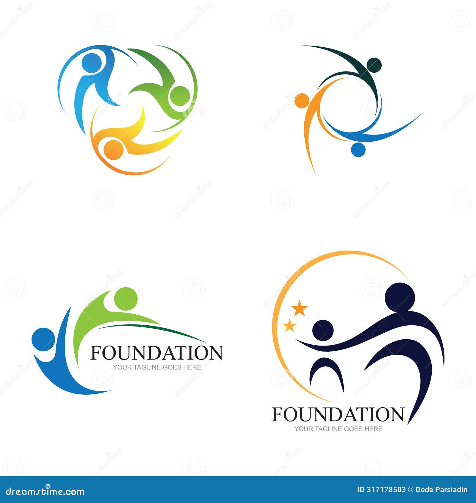 Youth Foundation Logo Creative People Education Logo Concept Stock ...