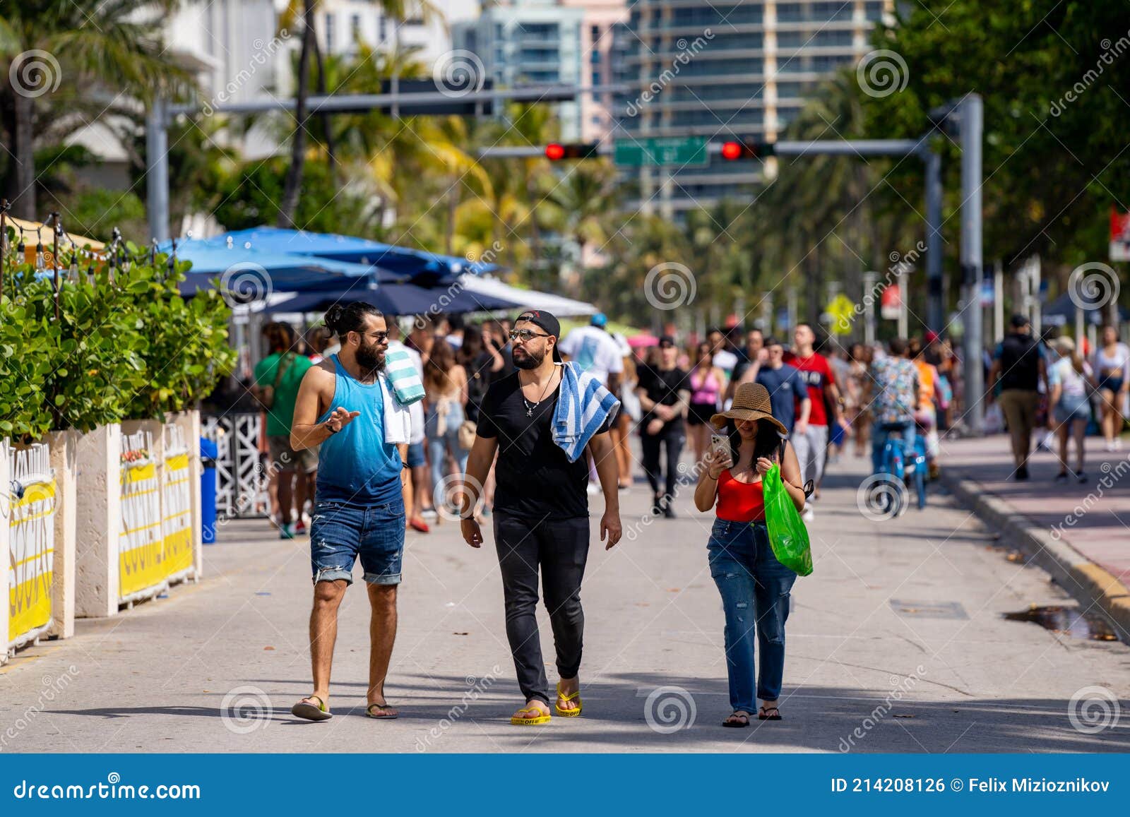 Youth in Miami Beach Spring Break 2021 Editorial Photo - Image of march ...