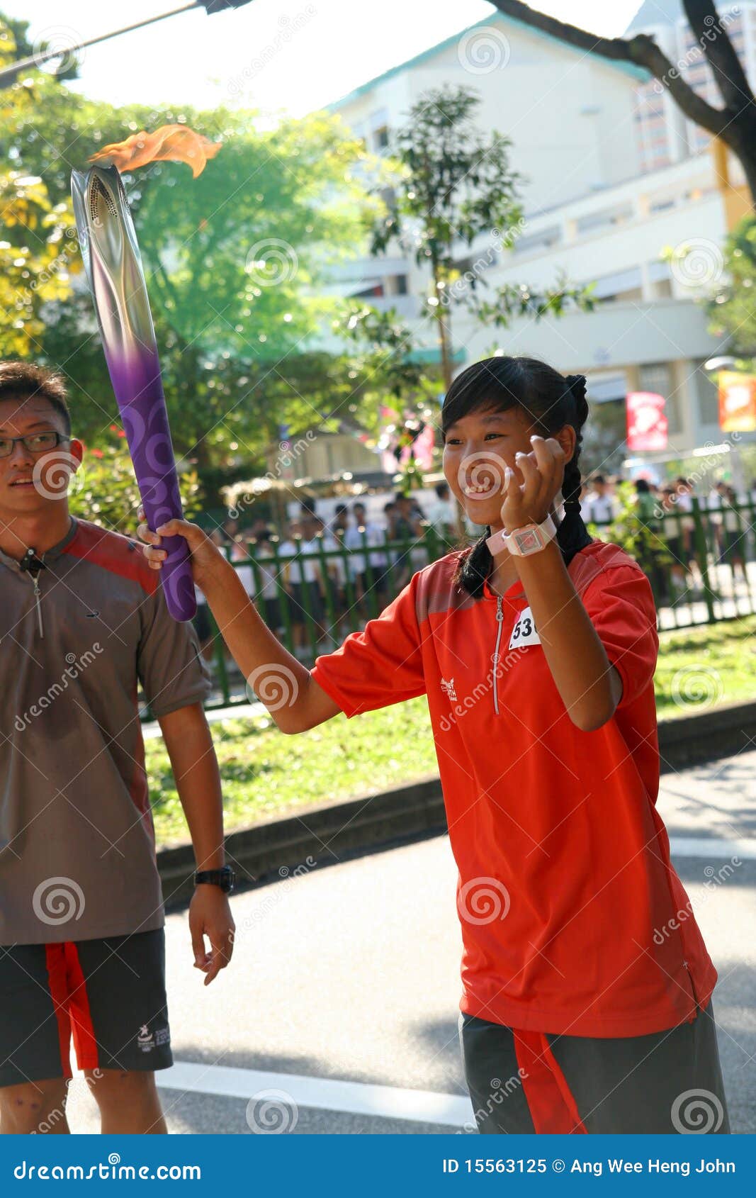 Youth Olympic Games 2010 Torch Relay Editorial Image - Image of ...